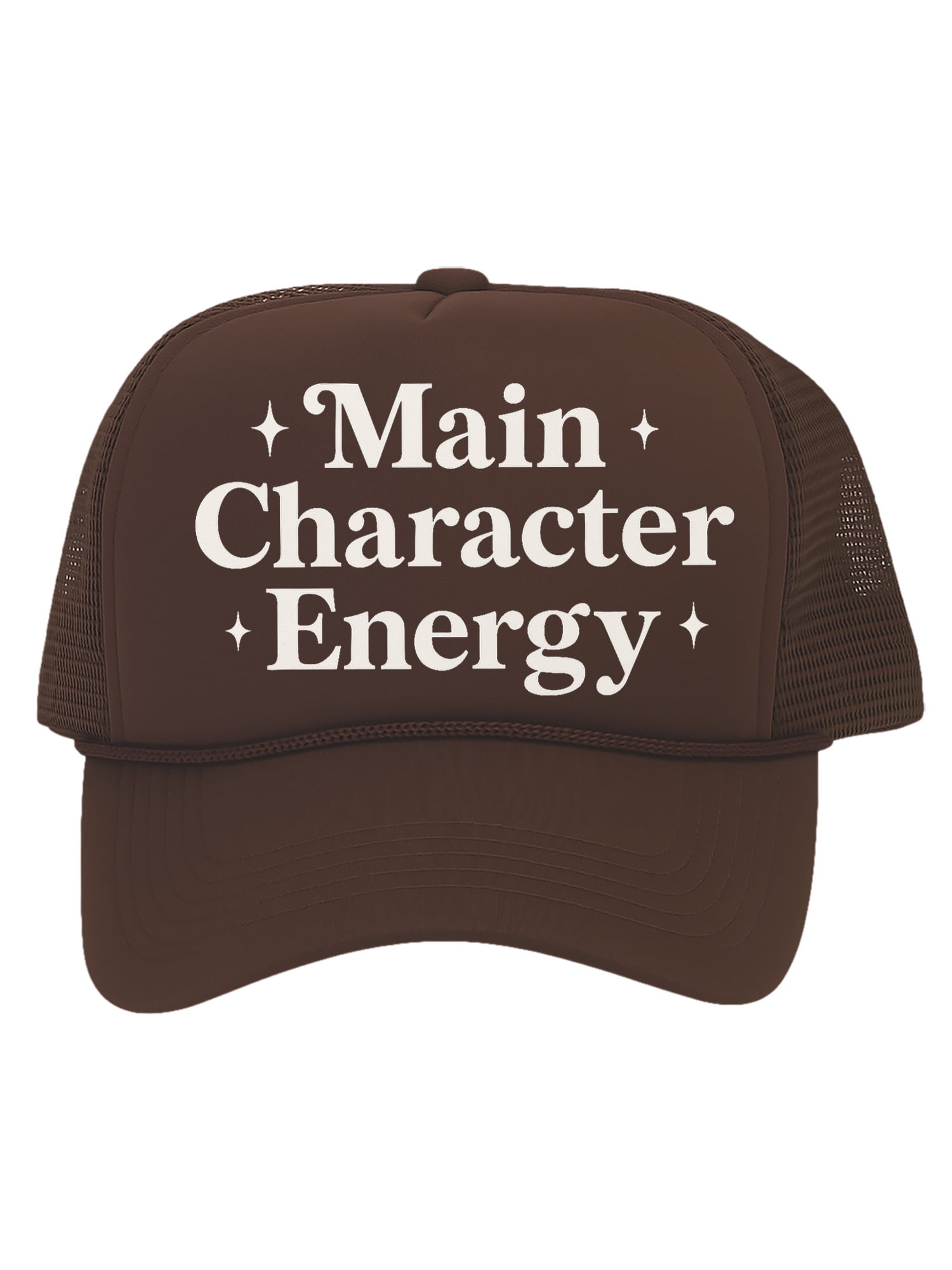 Main Character Energy – Funny Snapback Cap For Men Women, Brown ...