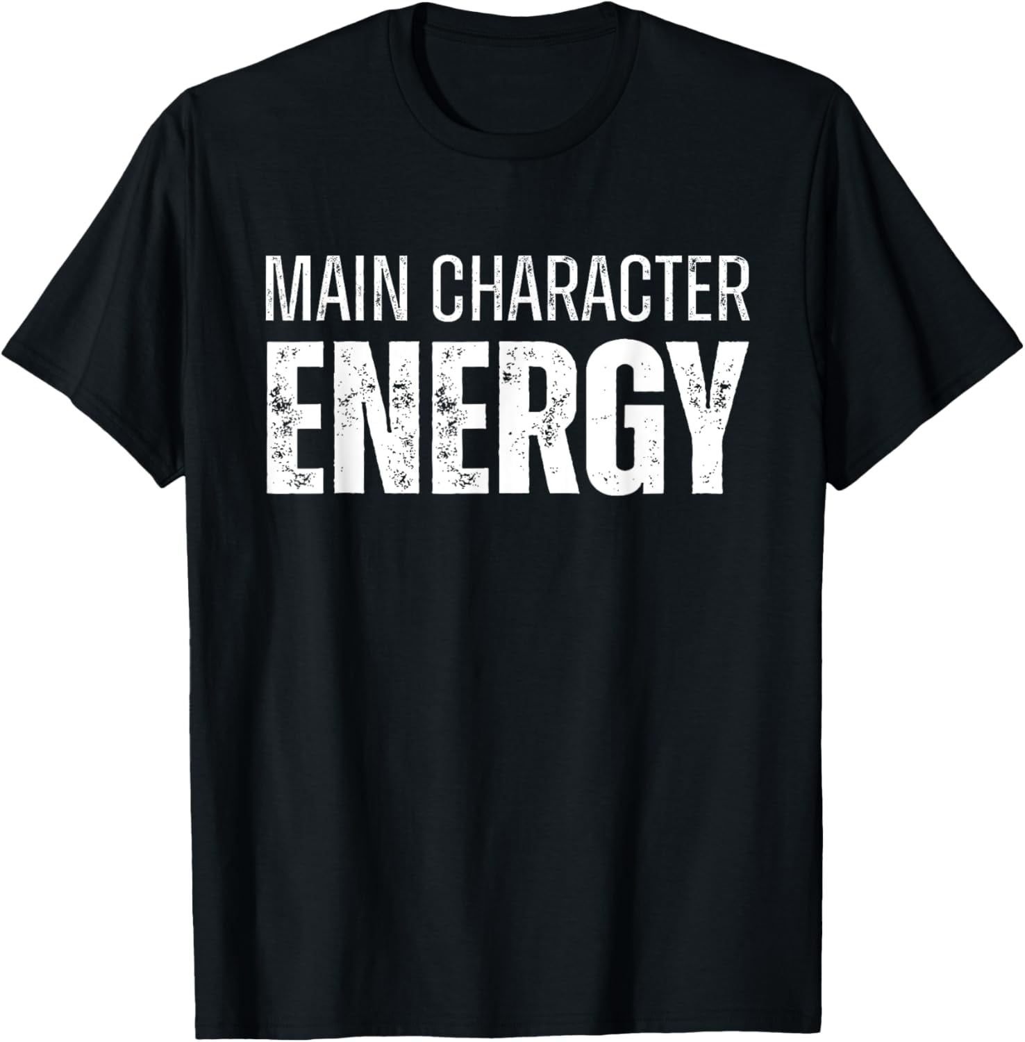 Main Character Energy Self Care Self Love Funny Positivity T-Shirt ...