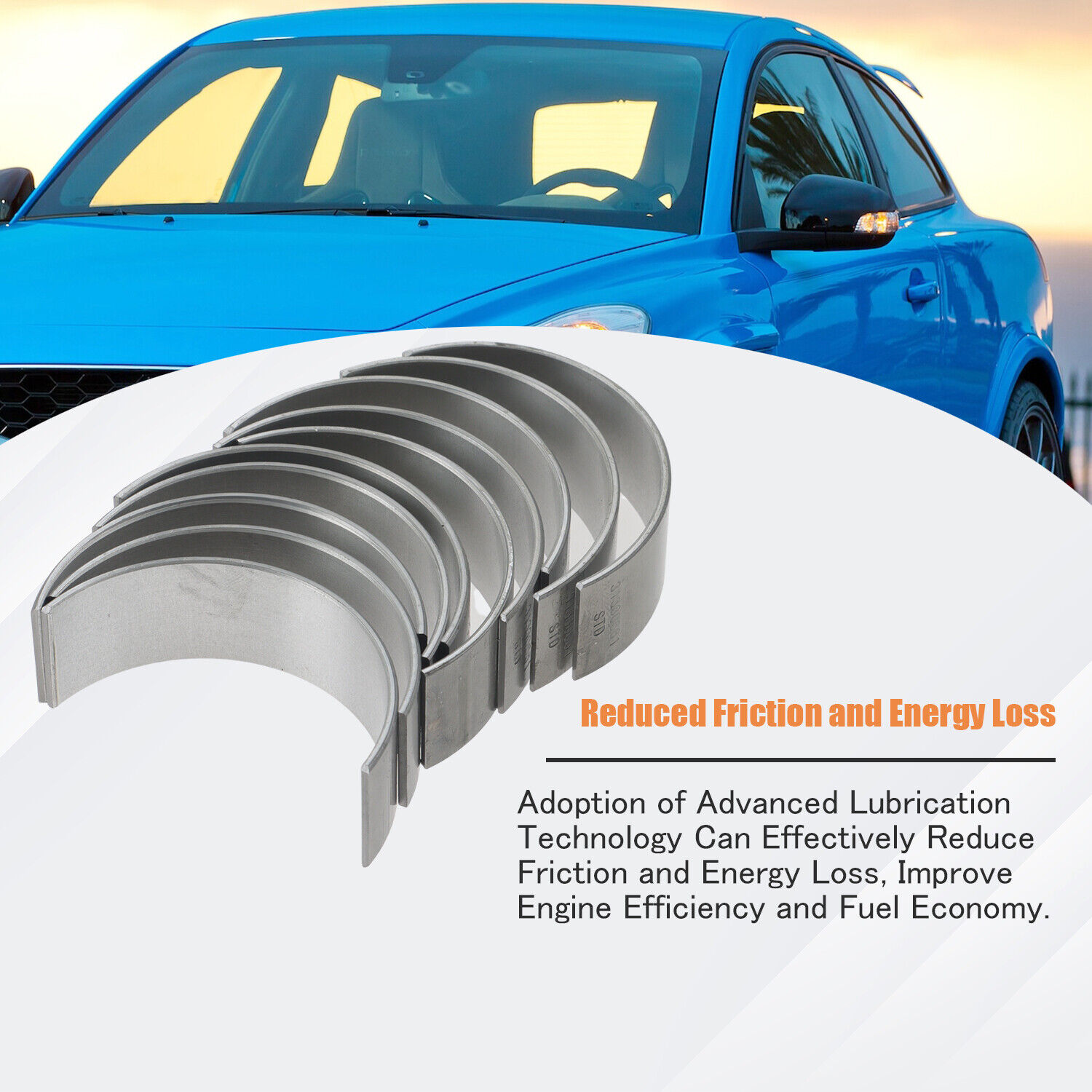 Main & Connecting Rod Bearing Parts Fit for 2004-2011 Volvo S40 S60 C70 ...