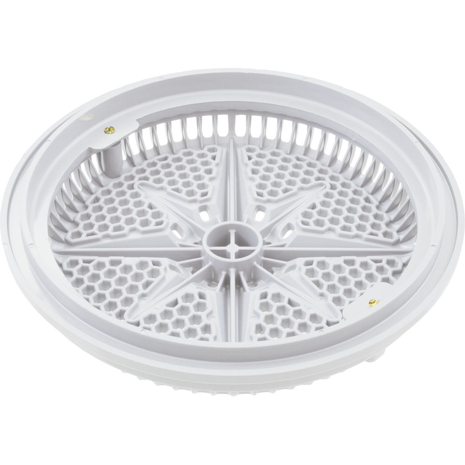 Main Drain Grate, PentairStarGuard, 8", 112gpm, White, Short Ring ...