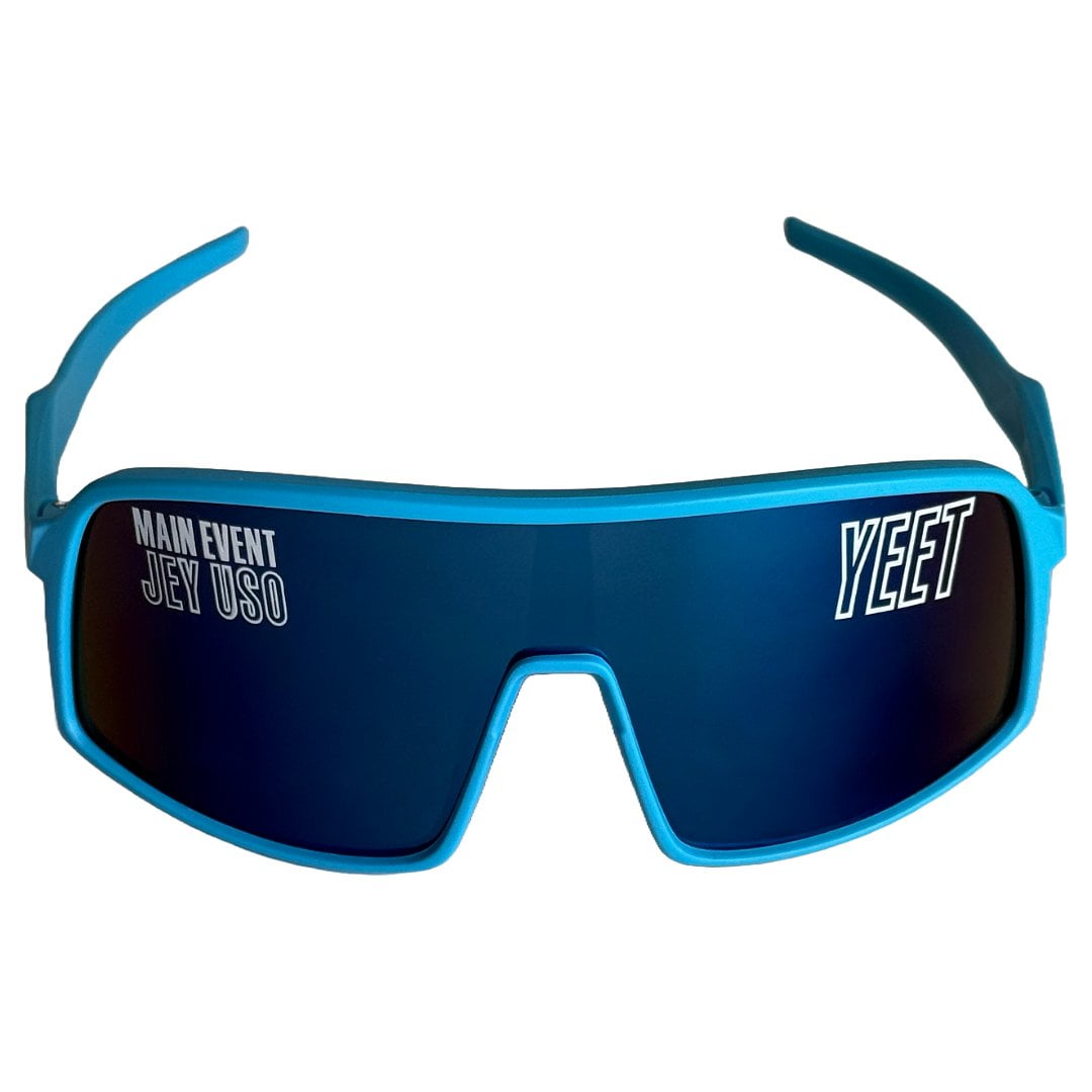 E.W.S. Main Event Jey Uso Yeet Sport Shades, Blue Costume Sunglasses ...