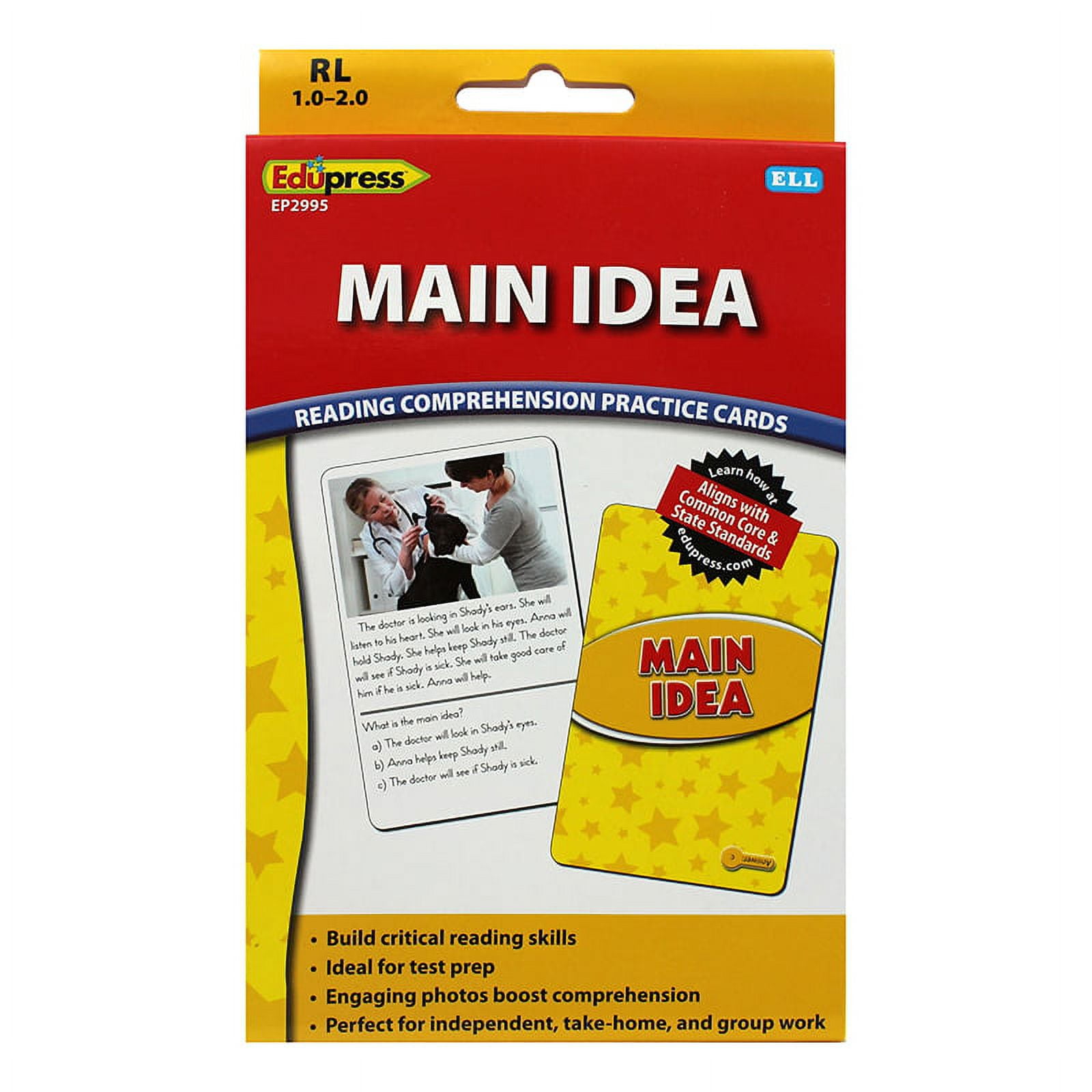 Main Idea Practice Cards Yellow Level [TCR62995] - Walmart.com