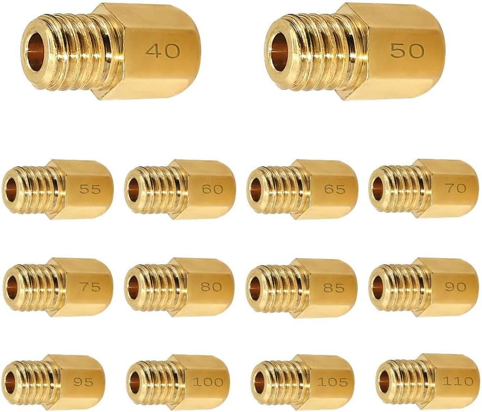 Main Jet Kit for Mikuni VM TM Carburetors Large Hex VM4/042 40# ~ 110 ...