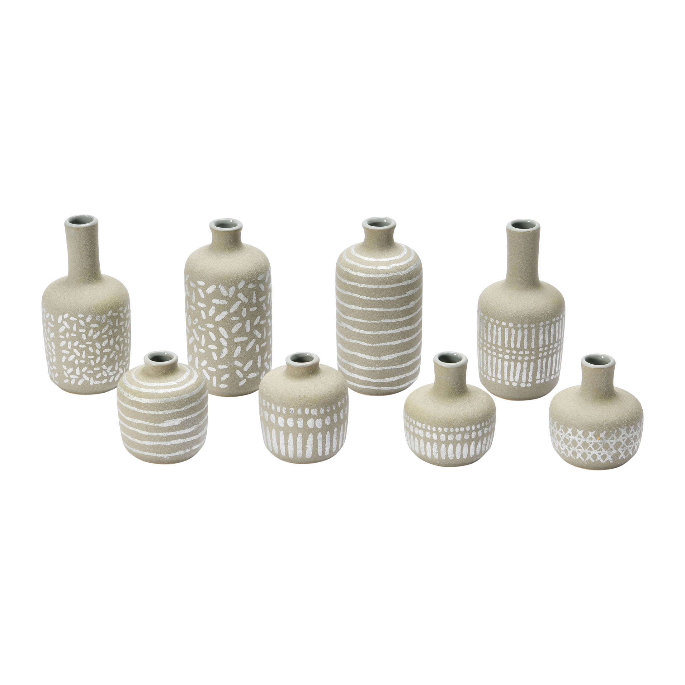 Main + Mesa Decorative Stoneware Vases, Set of 8 - Walmart.com