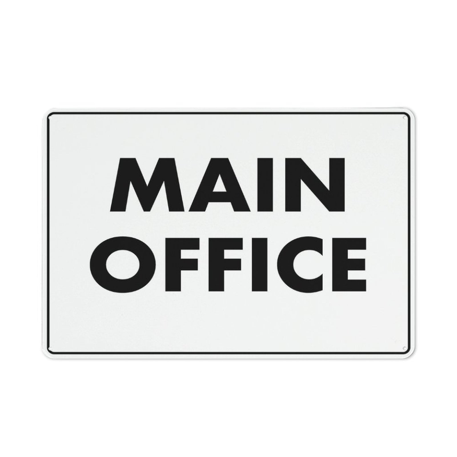 Main Office Sign 12X8 Inches Metal Aluminum Signs, Weather Resistant ...