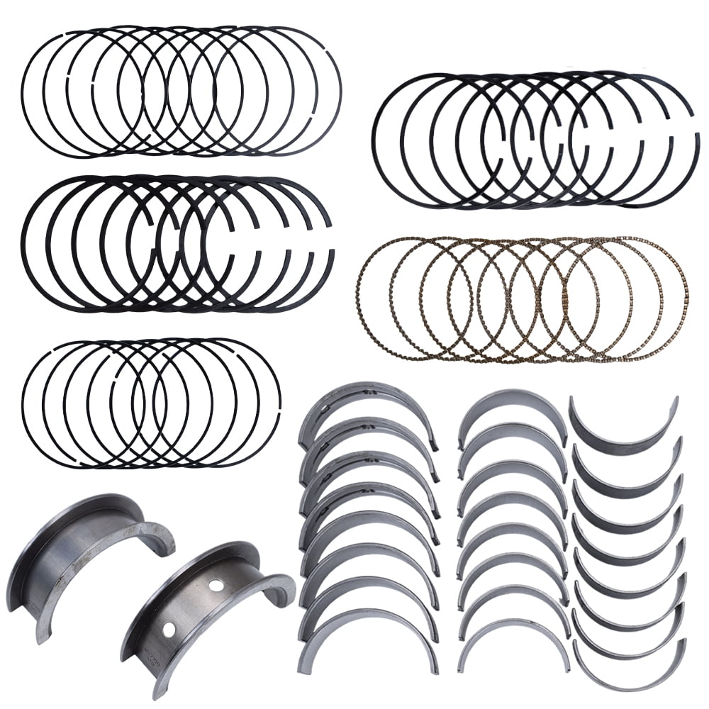 Main & Rod Bearings w/ Moly Piston Rings for Chevrolet LS Gen III IV 4 ...