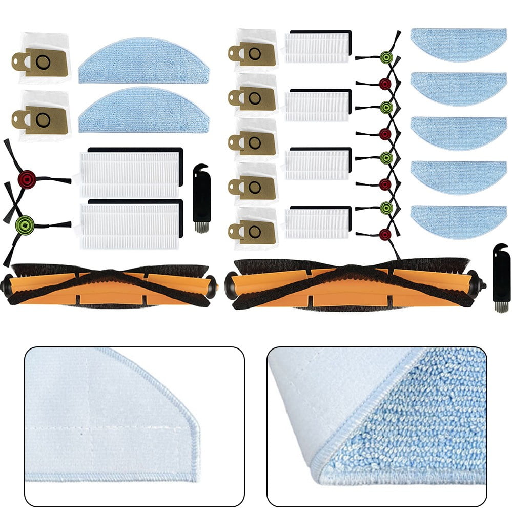 Main Side Brush Hepa Filter Mop Rag Cloth Dust Bag For Vistefly M203 ...