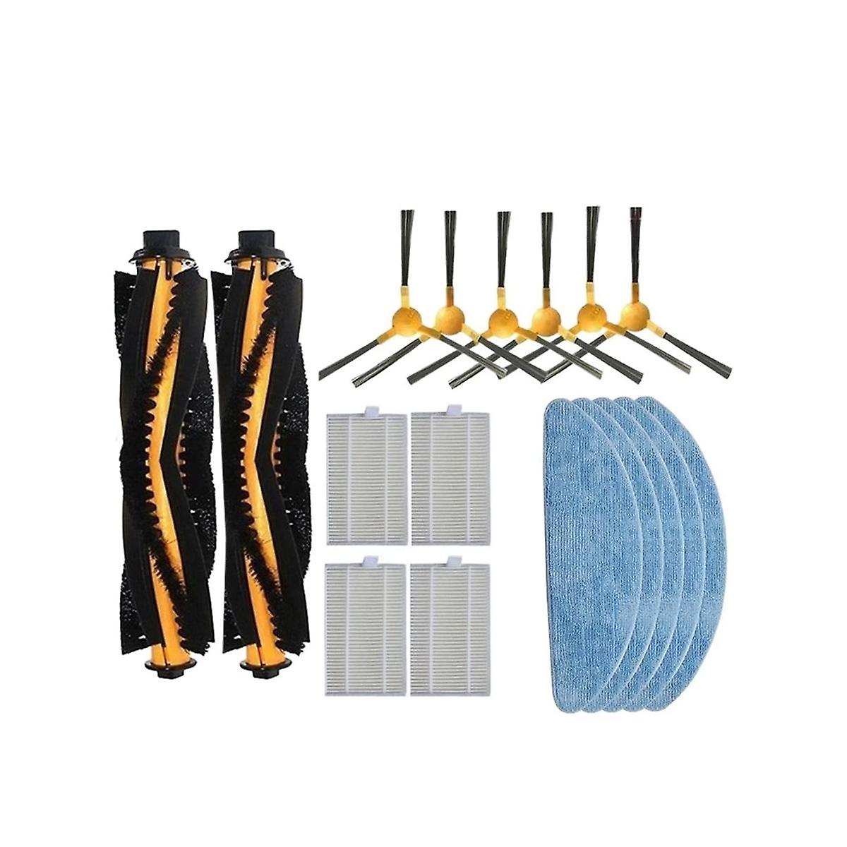 Main Side Brush Rag Mop Hepa Filter compatible with C30b E30 Xr500 ...