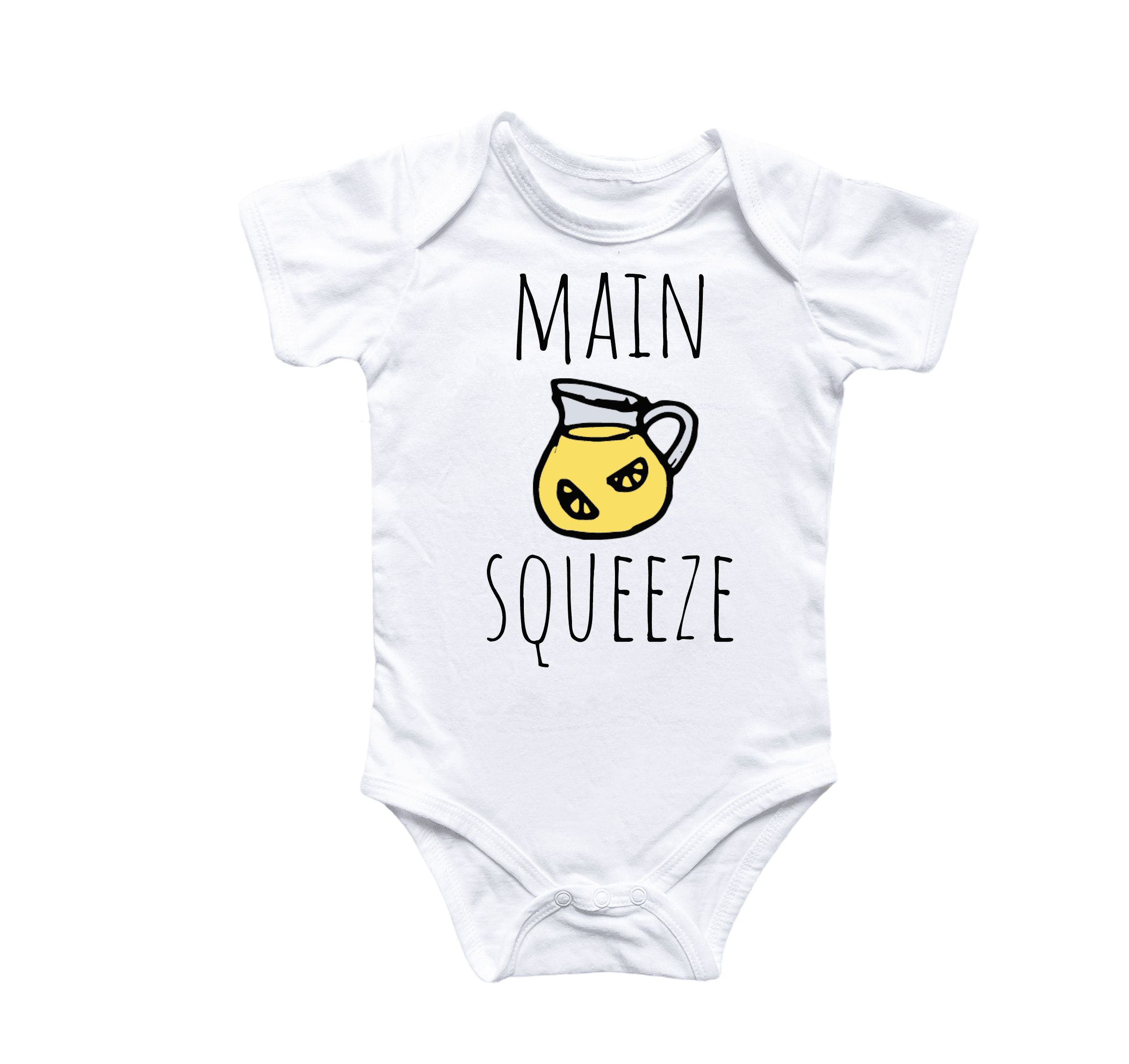 Main Squeeze Lemon - Baby Boy Girl Clothes Infant Bodysuit Funny Cute ...