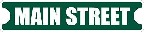 Main St Sign 4x16 inch Tin Sign Street Sign Door Decoration - Walmart.com