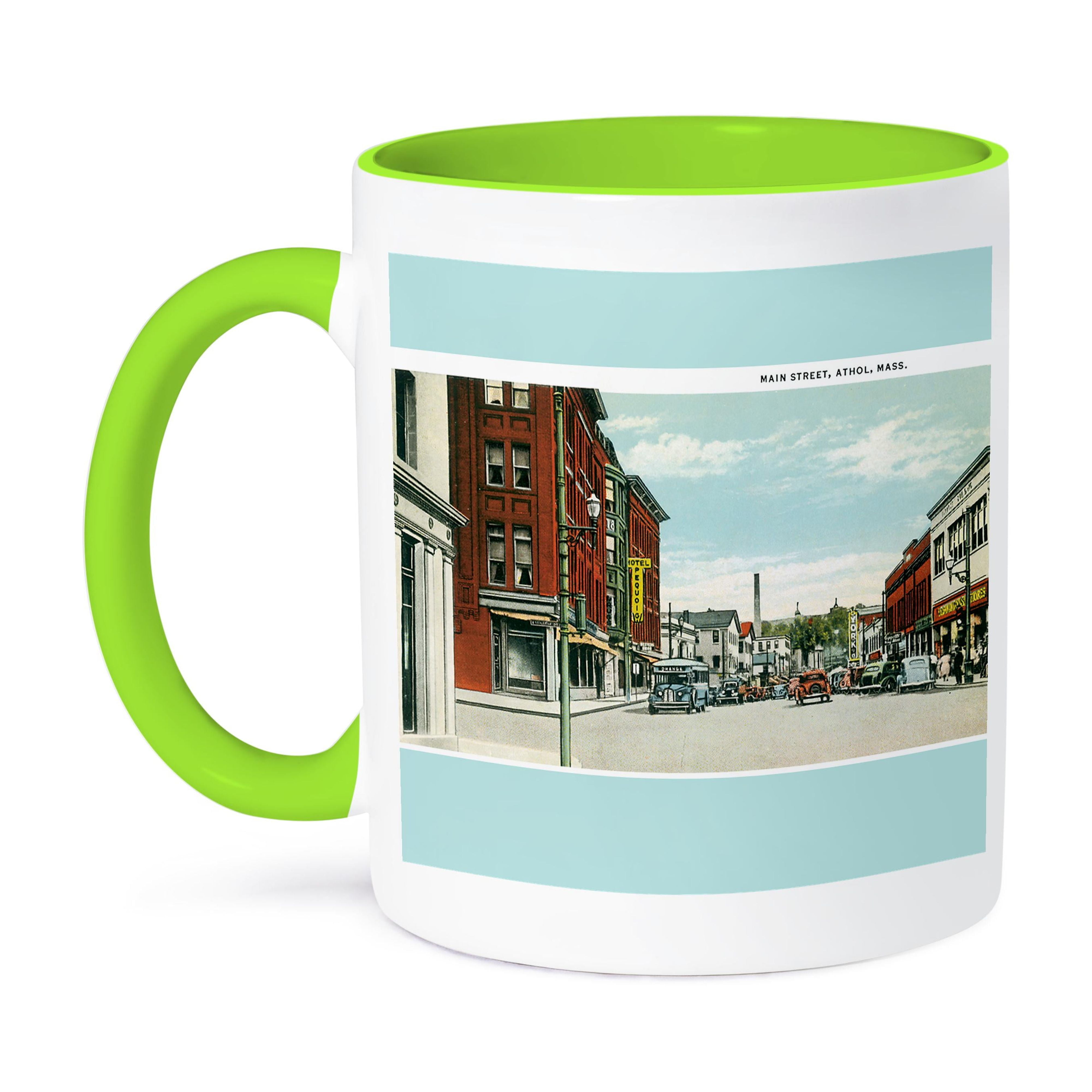 3dRose, Main Street, Athol, Massachusetts, City Street with Antique ...