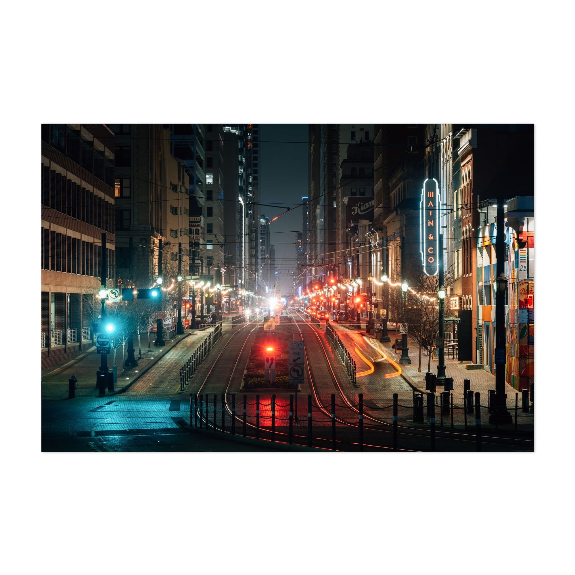 Main Street, Houston 01 - Houston Texas Photography Unframed Wall Art ...
