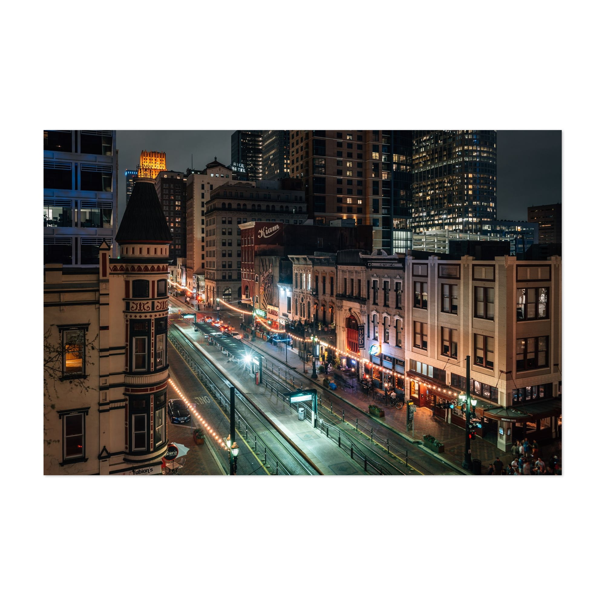 Main Street, Houston 02 - Houston Texas Photography Cityscape Nightlife ...