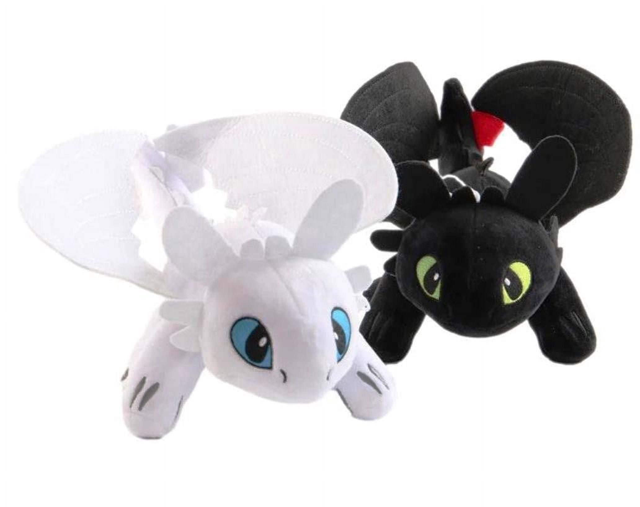 DreamWorks How To Train Your Dragon Plushie Set: Toothless And Light ...