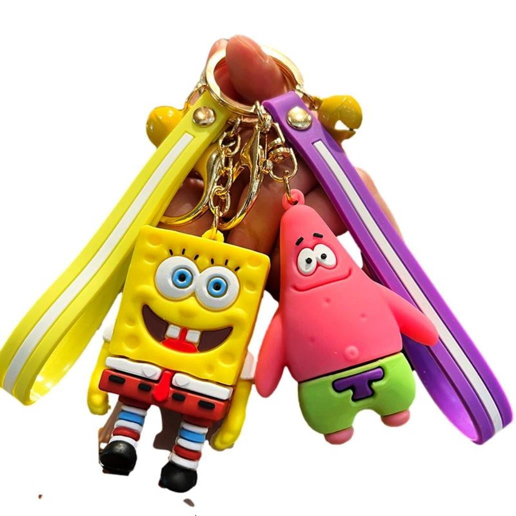 Main Street Spongebob And Patrick Ring Keychain, 2 Count - Walmart.com