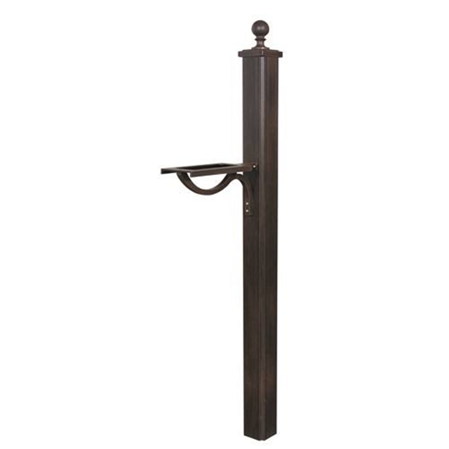 Special Lite Products SPK-700-MOC Main Street Square Mailbox Post ...