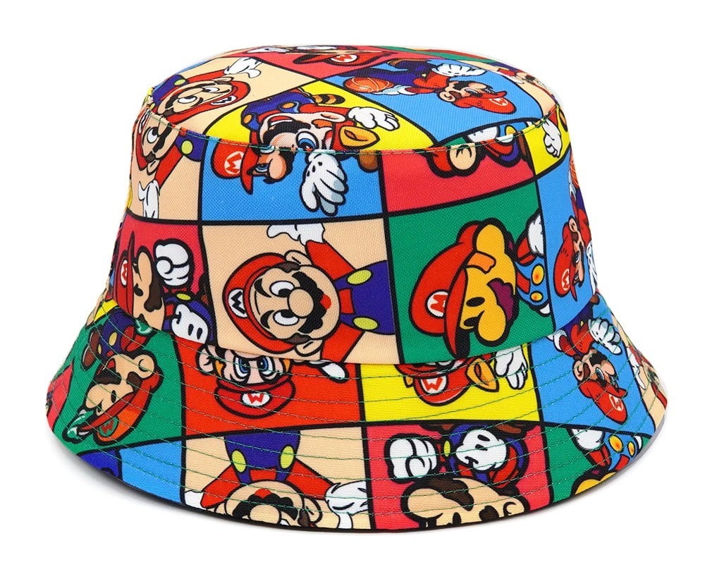 Main Street Super Mario Game Characters Design Adult Hat, Multicolor ...