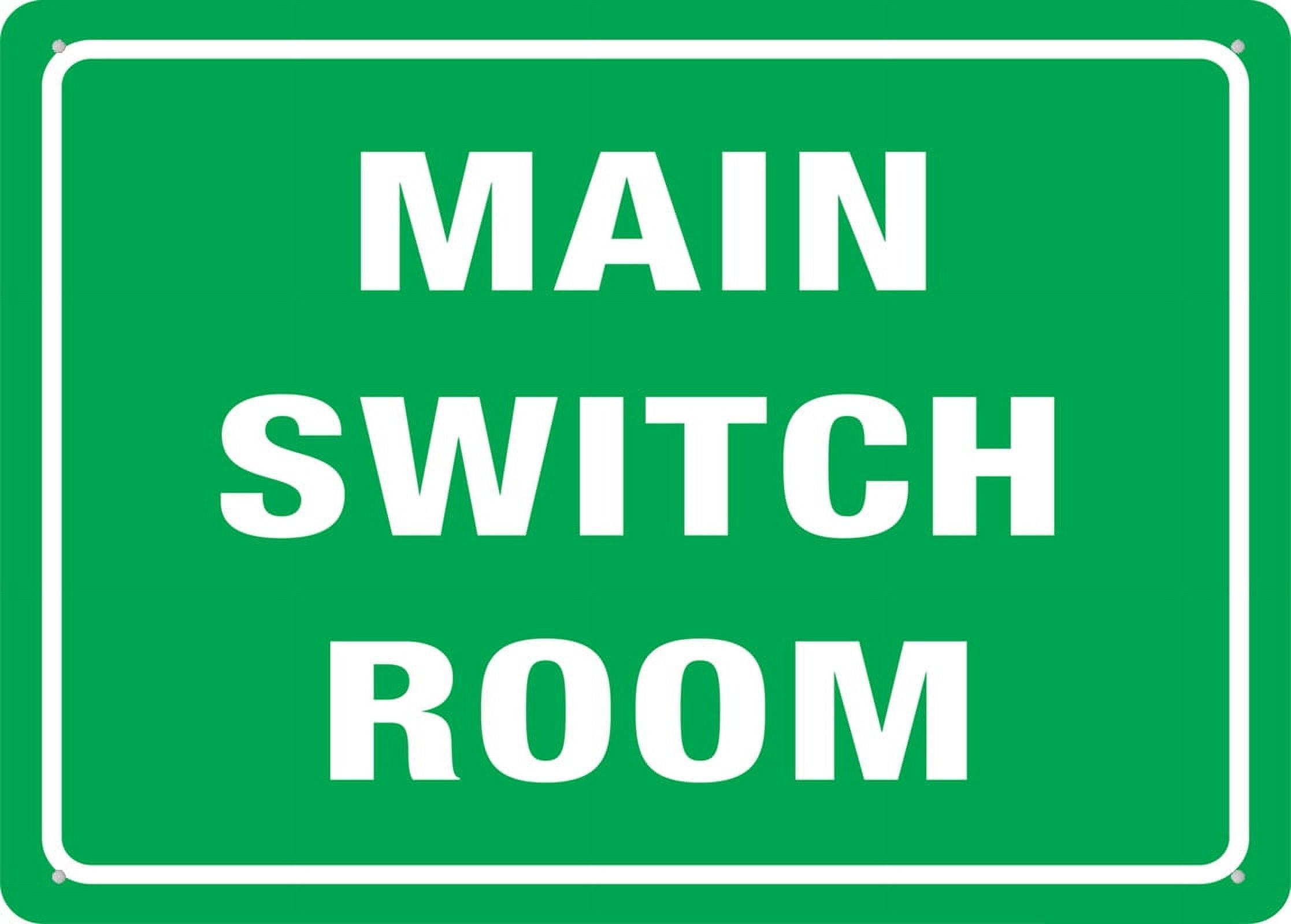 Main Switch Room Sign Metal Signs 12X8 Inch Rust Free Aluminum,Uv Ink ...