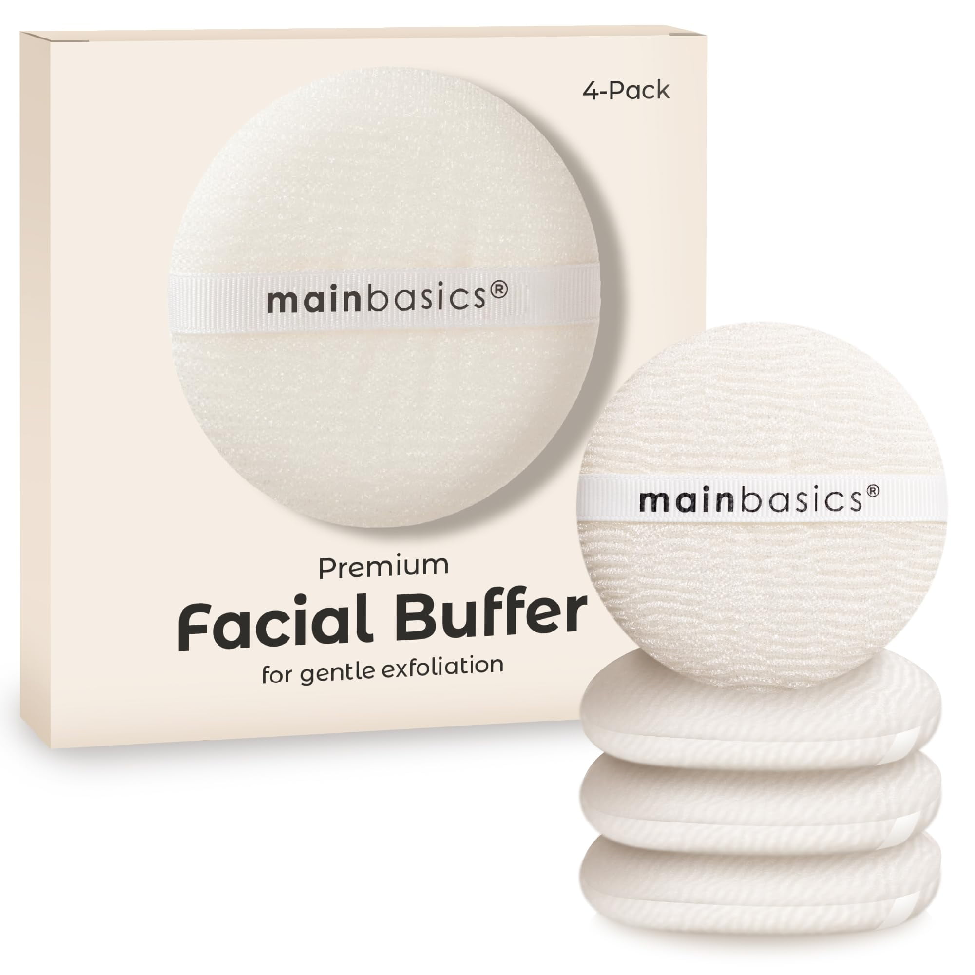 MainBasics Face Scrubber Exfoliator MSF2 Pads (4-Pack) - Exfoliating ...