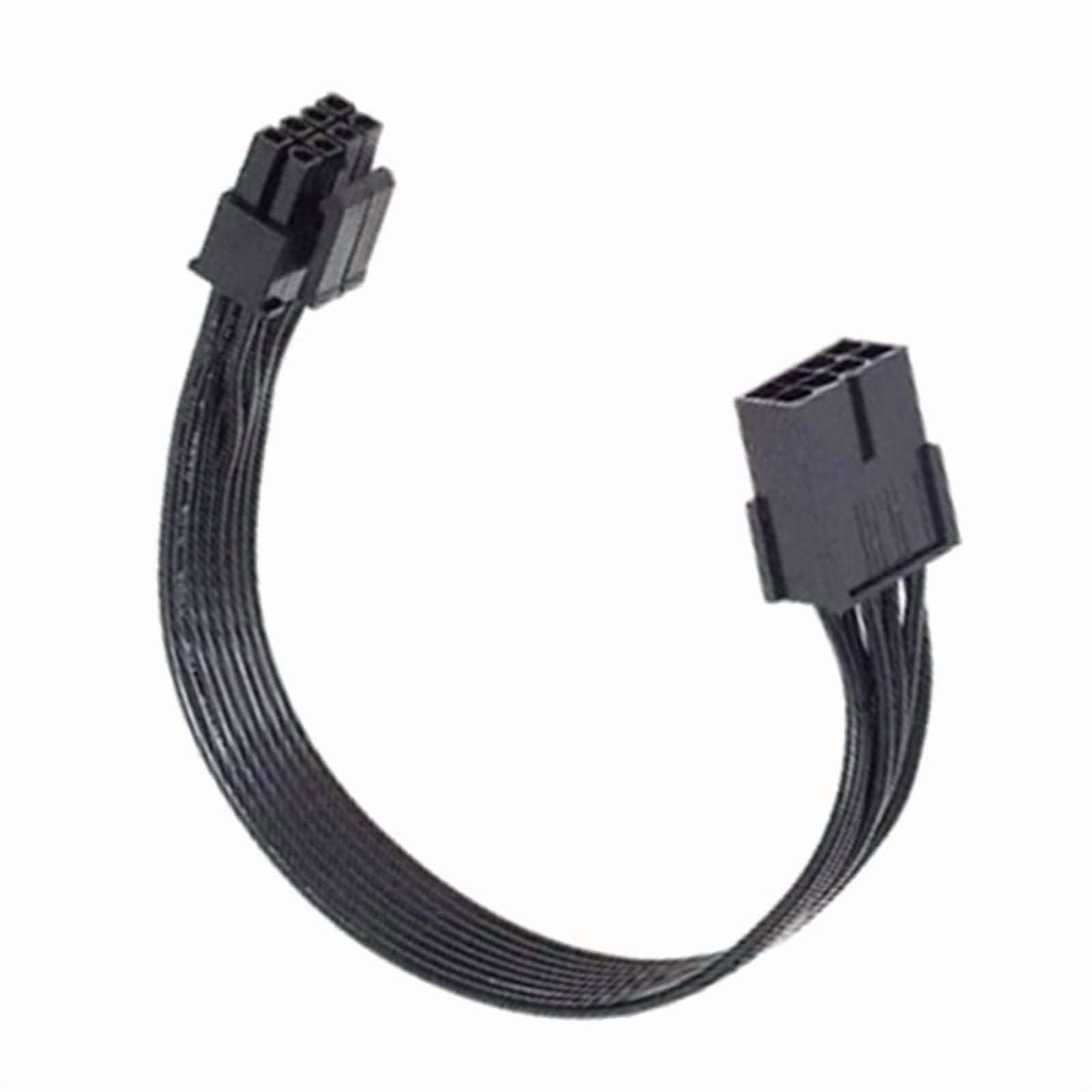 Mainboard CPU 8pin Extension Cable 8P To 4+4P Extender Cord 18AWG Black ...
