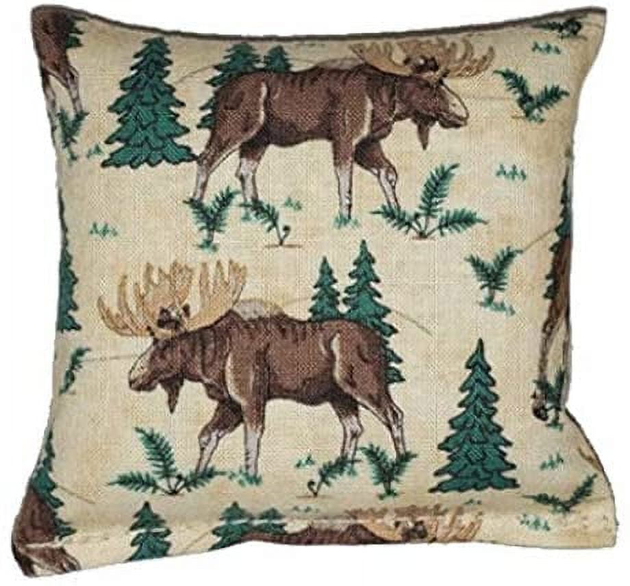 Maine Made Balsam Fir Pillow, Moose Design, 3x3 - Ideal Christmas or ...