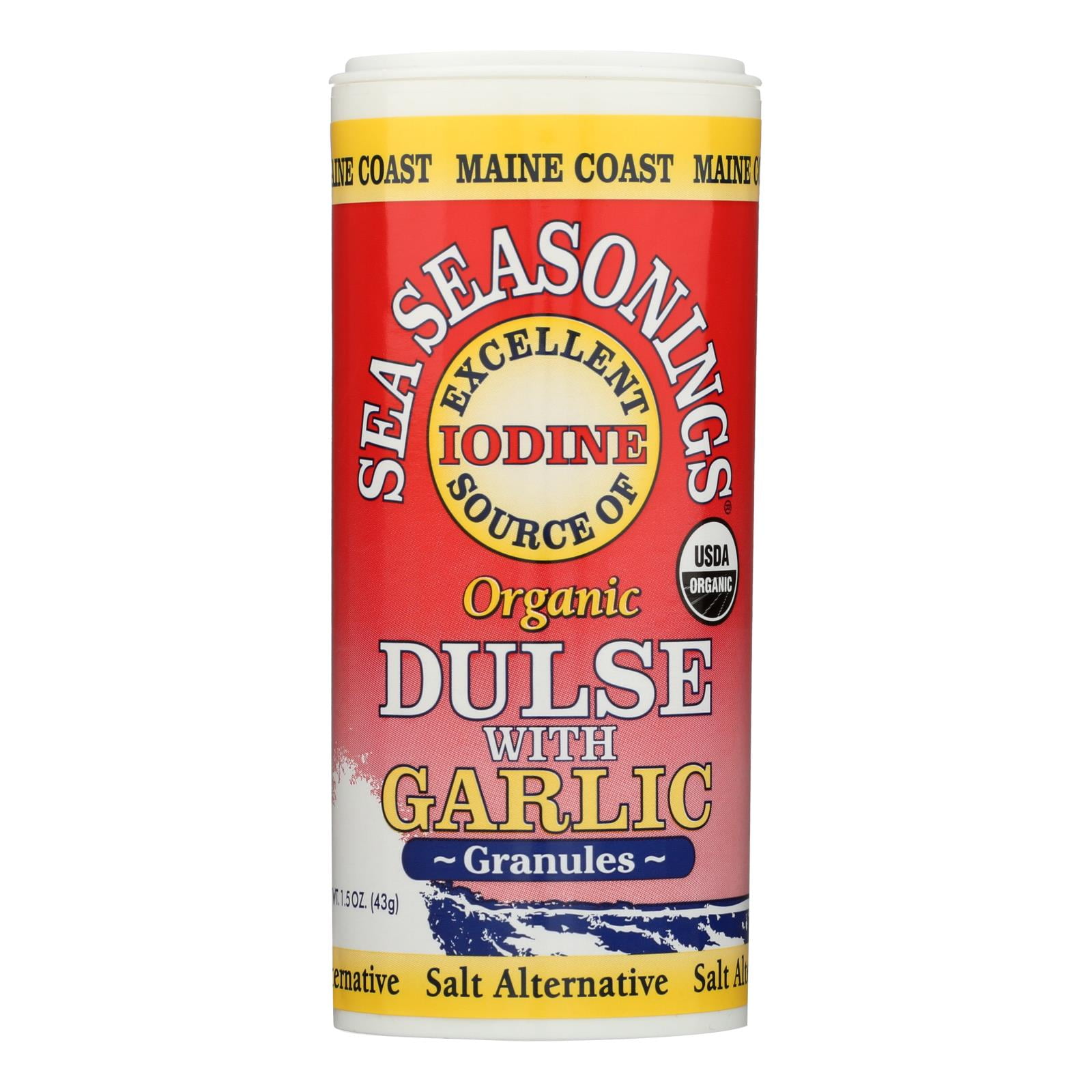 Maine Coast Organic Sea Seasonings - Dulse Granules with Garlic - 1.5 ...
