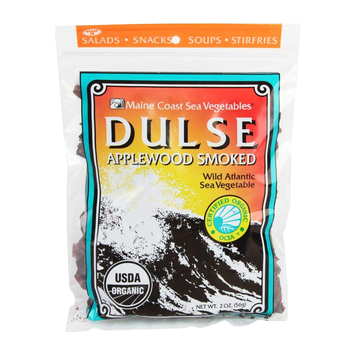 Maine Coast Sea TWE5 Vegetables Organic Smoked Dulse Whole Nutritious Food & Seaweed Snacks ...