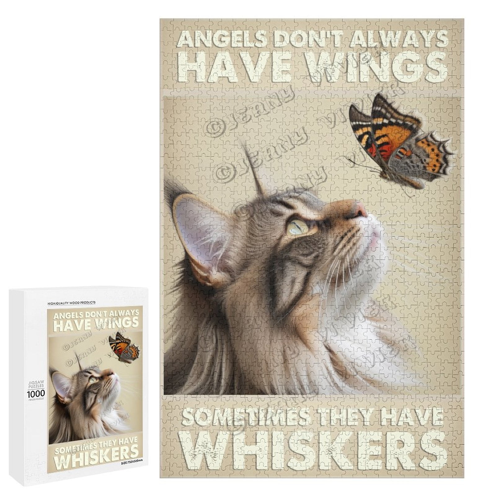 Maine Coon Cat 1000 Piece Puzzle for Adults Kittens Jigsaw Puzzles 1000 ...