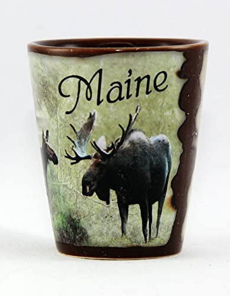 Maine Full Wrap Moose Shot Glass - Walmart.com