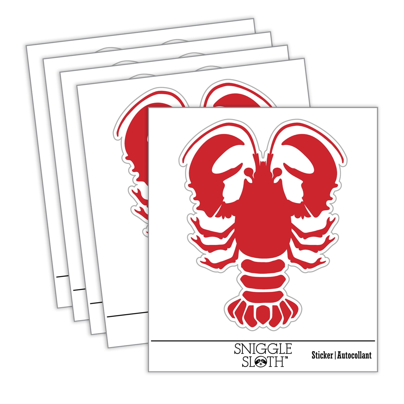 Maine Lobster Silhouette Car Window Bumper Water Bottle Phone Tablet ...