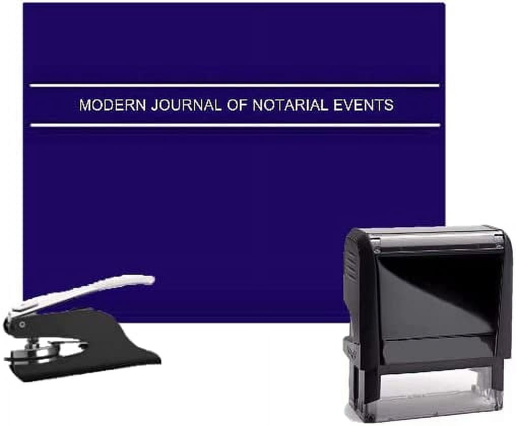 Maine Notary Seal, Self Inking Stamp & Modern Journal Bundle - Walmart.com