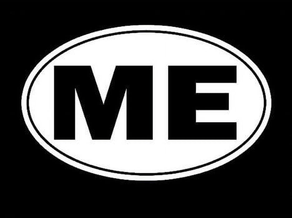 Maine Pine Tree State Tourism Logo Decal Sticker - White Vinyl Decal ...