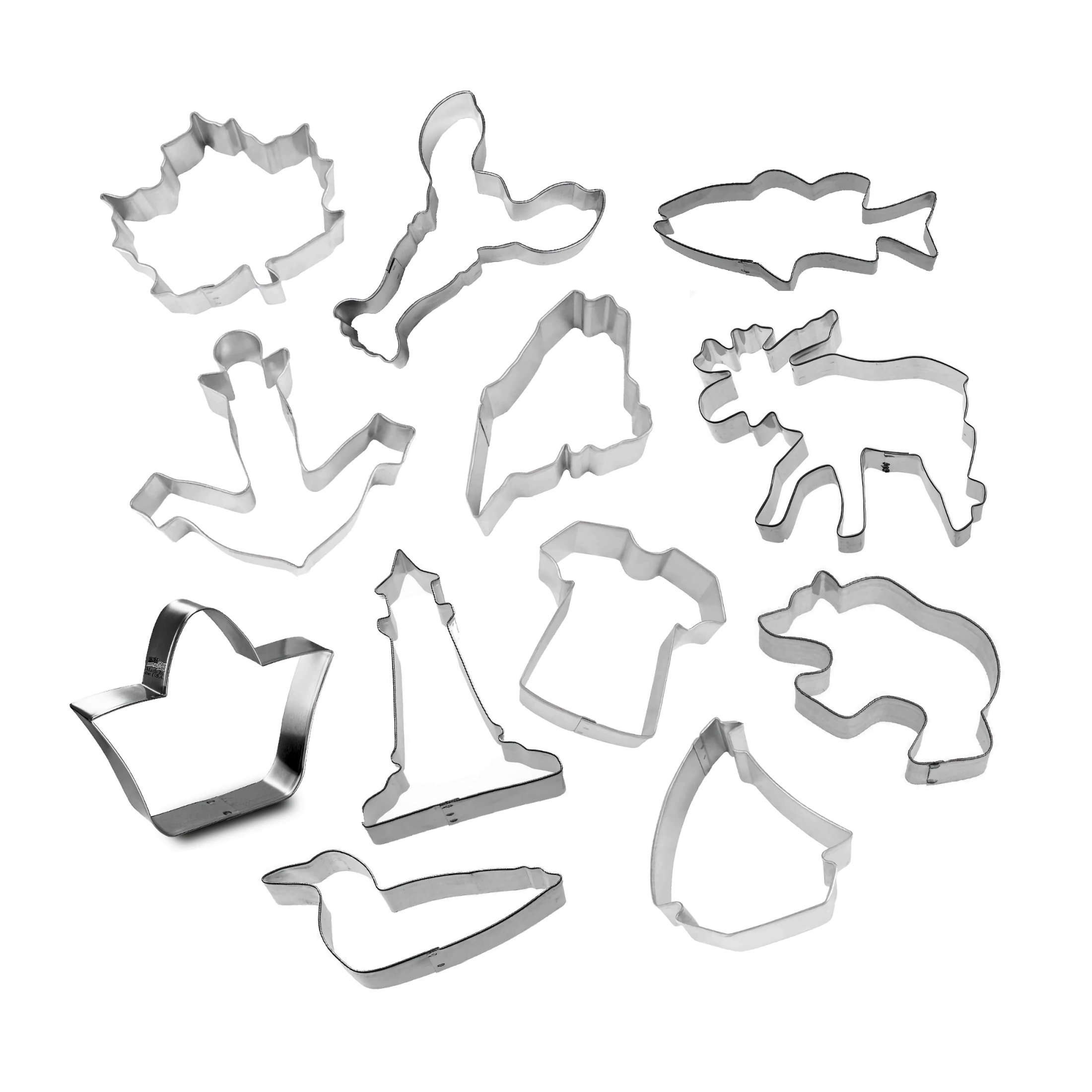 Maine State 12 Piece Cookie Cutter Set - The Cookie Cutter Shop - Tin ...