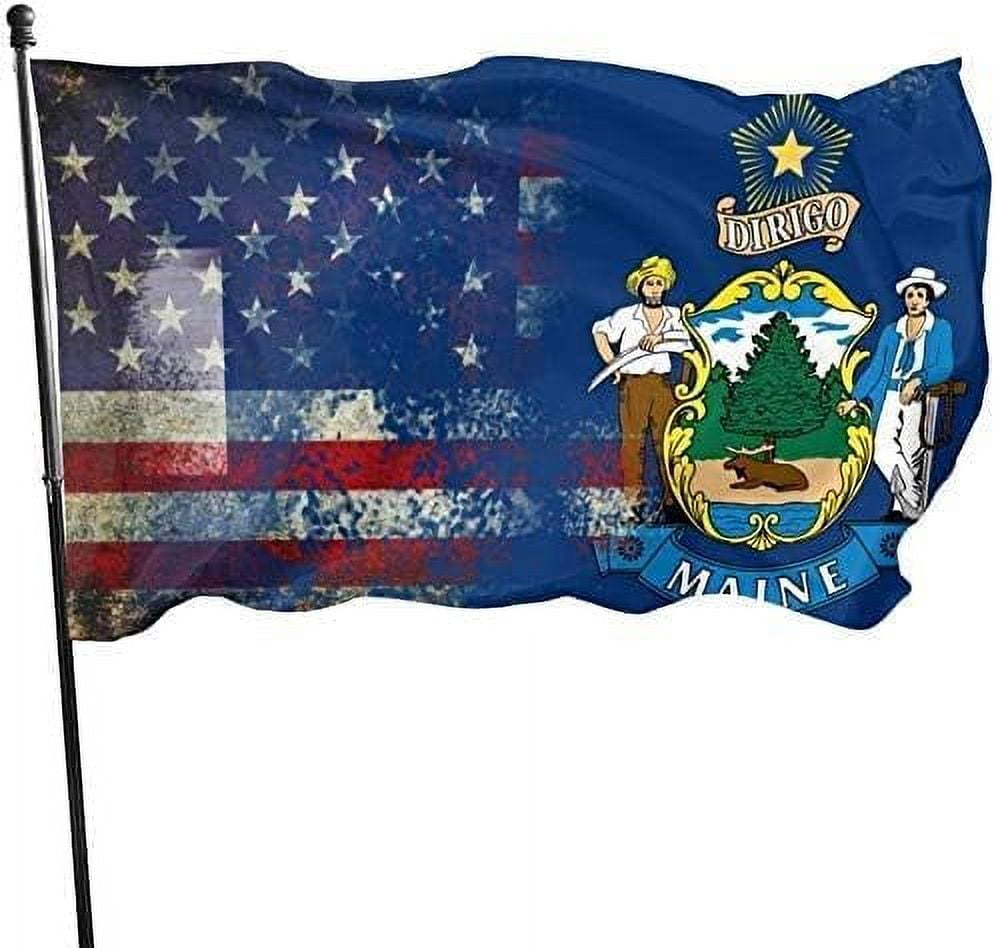 Maine State Garden 3x5Ft Flag Outdoor Indoor Party Home House Sign ...