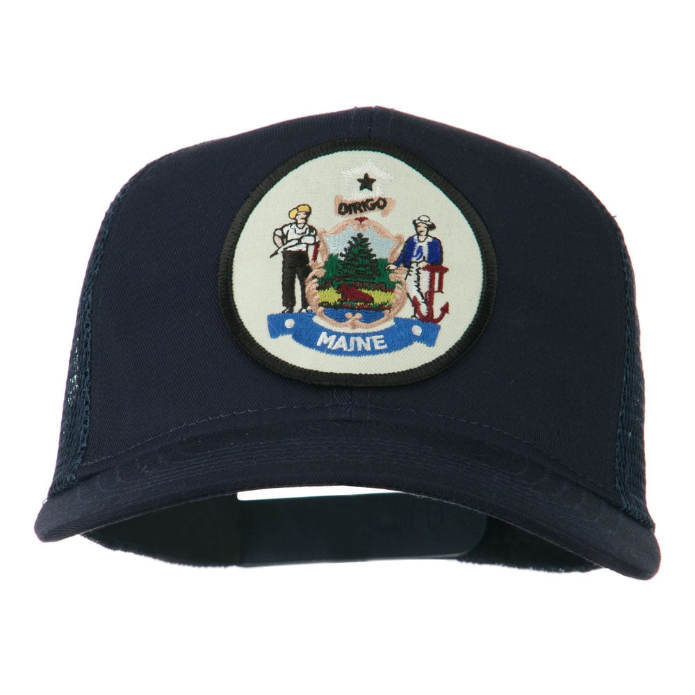 Maine State Patched Mesh Cap - Navy OSFM - Walmart.com