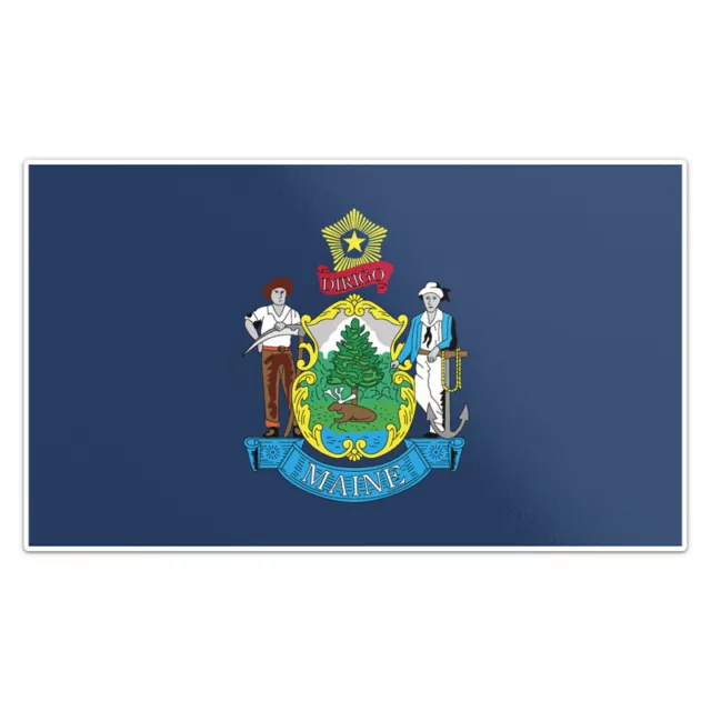 Maine State Sticker Phone Decal Water Bottle Stickers Car Decals ...