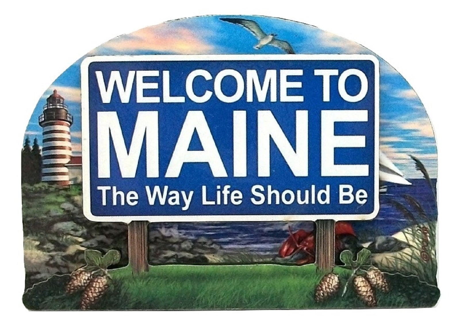 Maine State Sign