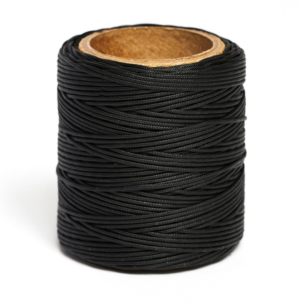Maine Thread, Braided Waxed Cord, 70 yard spool, Black - Walmart.com