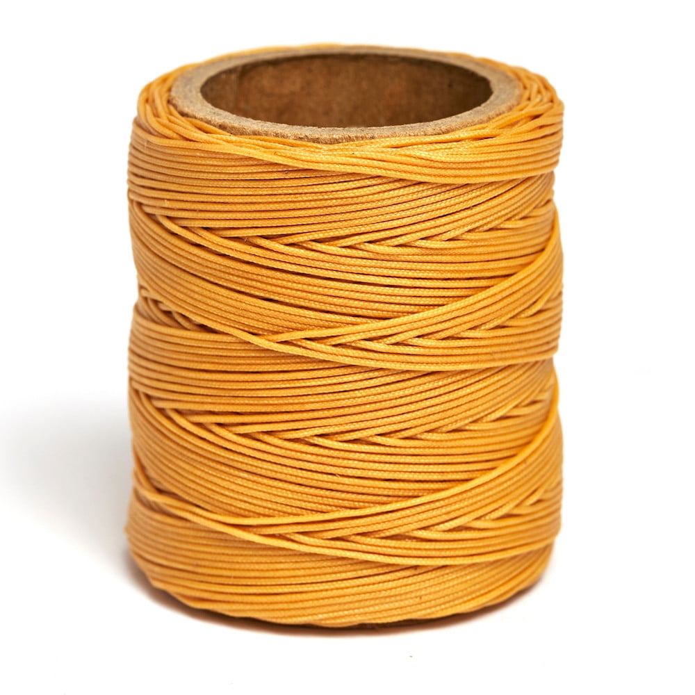 Maine Thread, Braided Waxed Cord, 70 yard spool, Ochre - Walmart.com