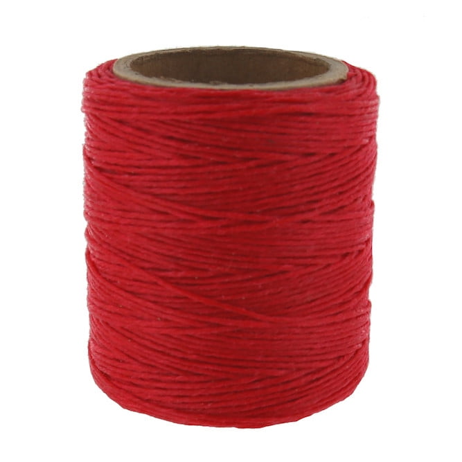 Maine Thread, Twisted Waxed Cord, 70 yard spool, Flame Red - Walmart.com