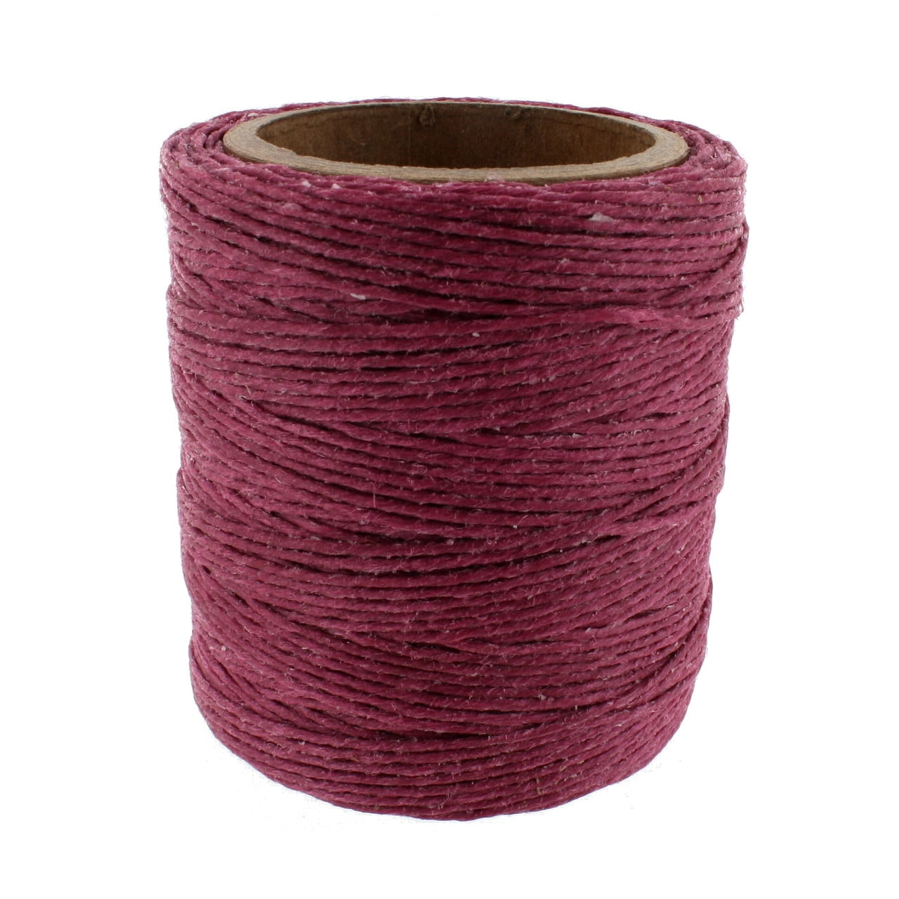Maine Thread, Twisted Waxed Cord, 70 yard spool, Raspberry - Walmart.com