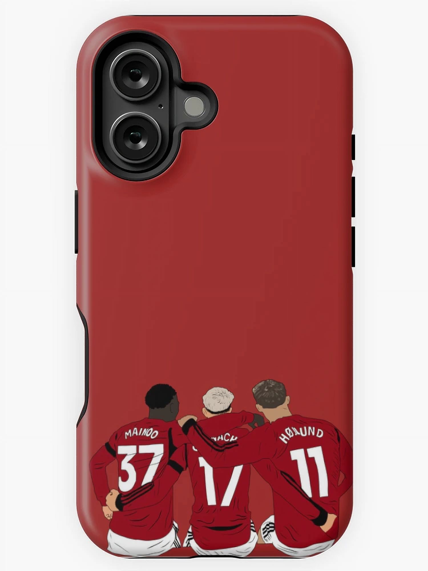 Mainoo Garnacho Hojlund United Trinity iPhone Case for 16 15 14 13 12 ...