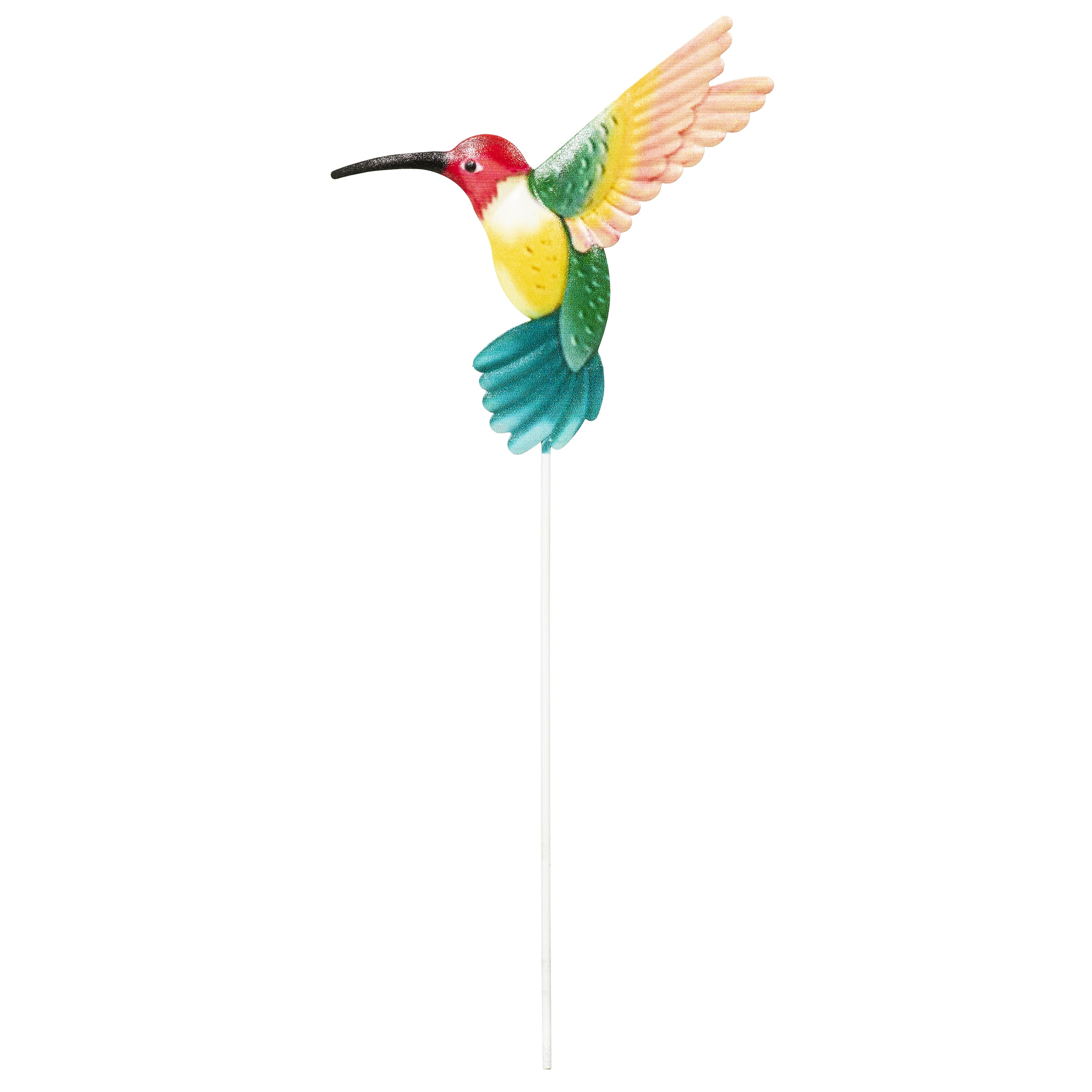 Mainstays Metal Hummingbird Plant Stake 5x12 Inch Outdoor Decorative ...
