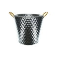 Mainstay Silver Hammered Galvanized Bucket 12.25X12.25 - Walmart.com