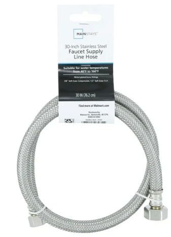 Mainstay's 30" water supply line hose - Walmart.com