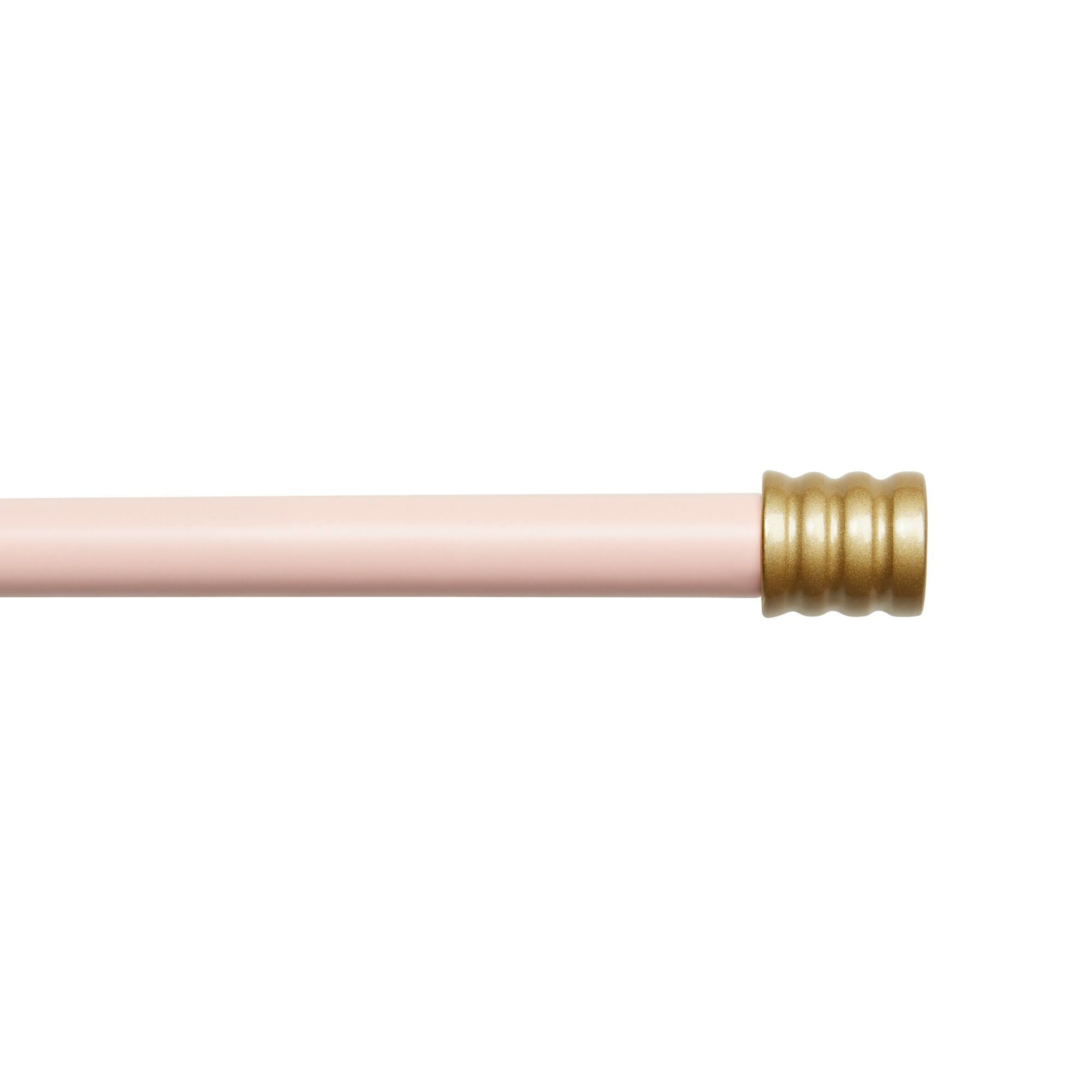Mainstays 0.62" Pink Flat Cap Adjustable Single Curtain Rods 30" - 80 ...