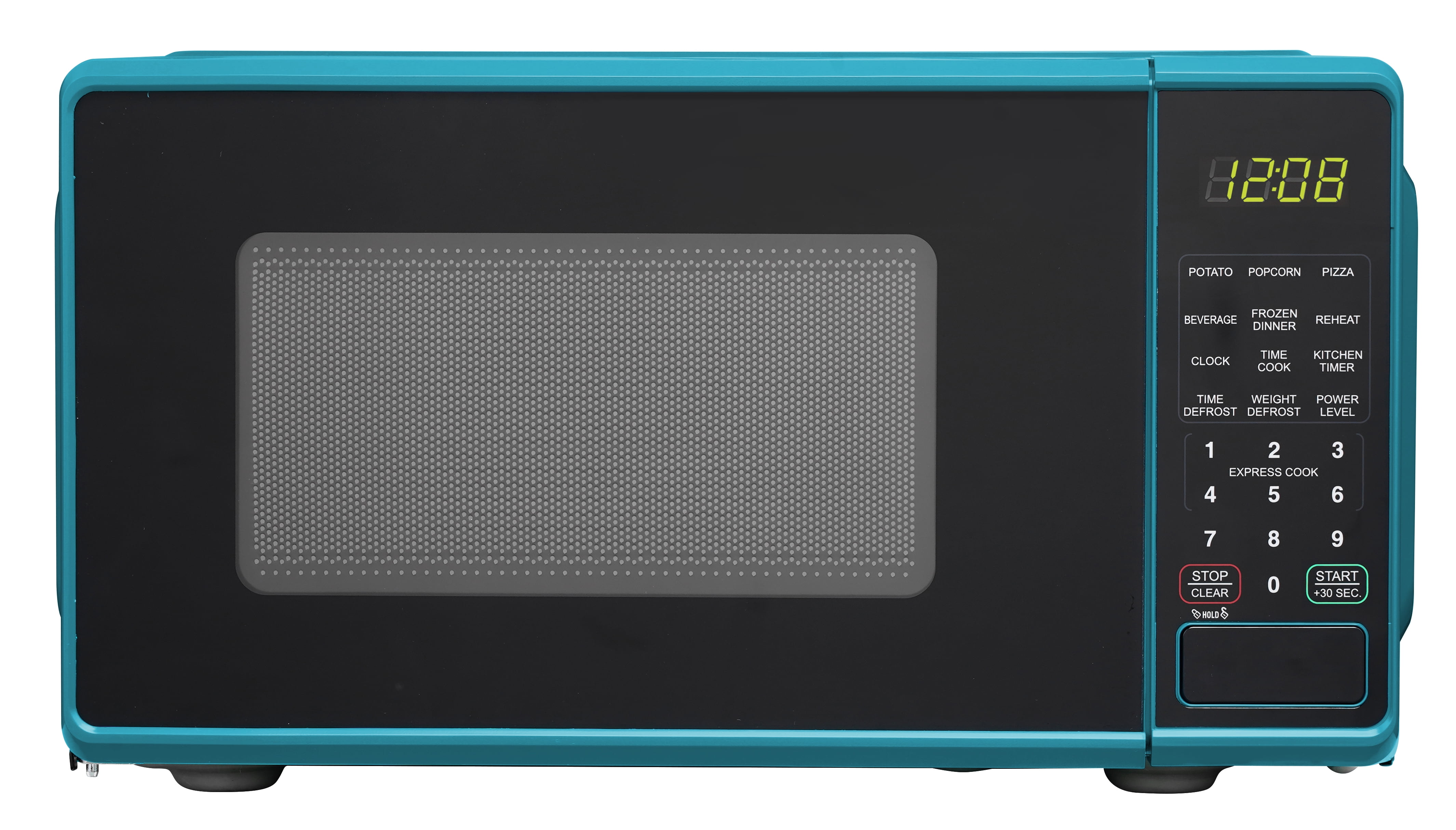 Mainstays 0.7 Cu ft Compact Countertop Microwave Oven, Teal - Walmart.com