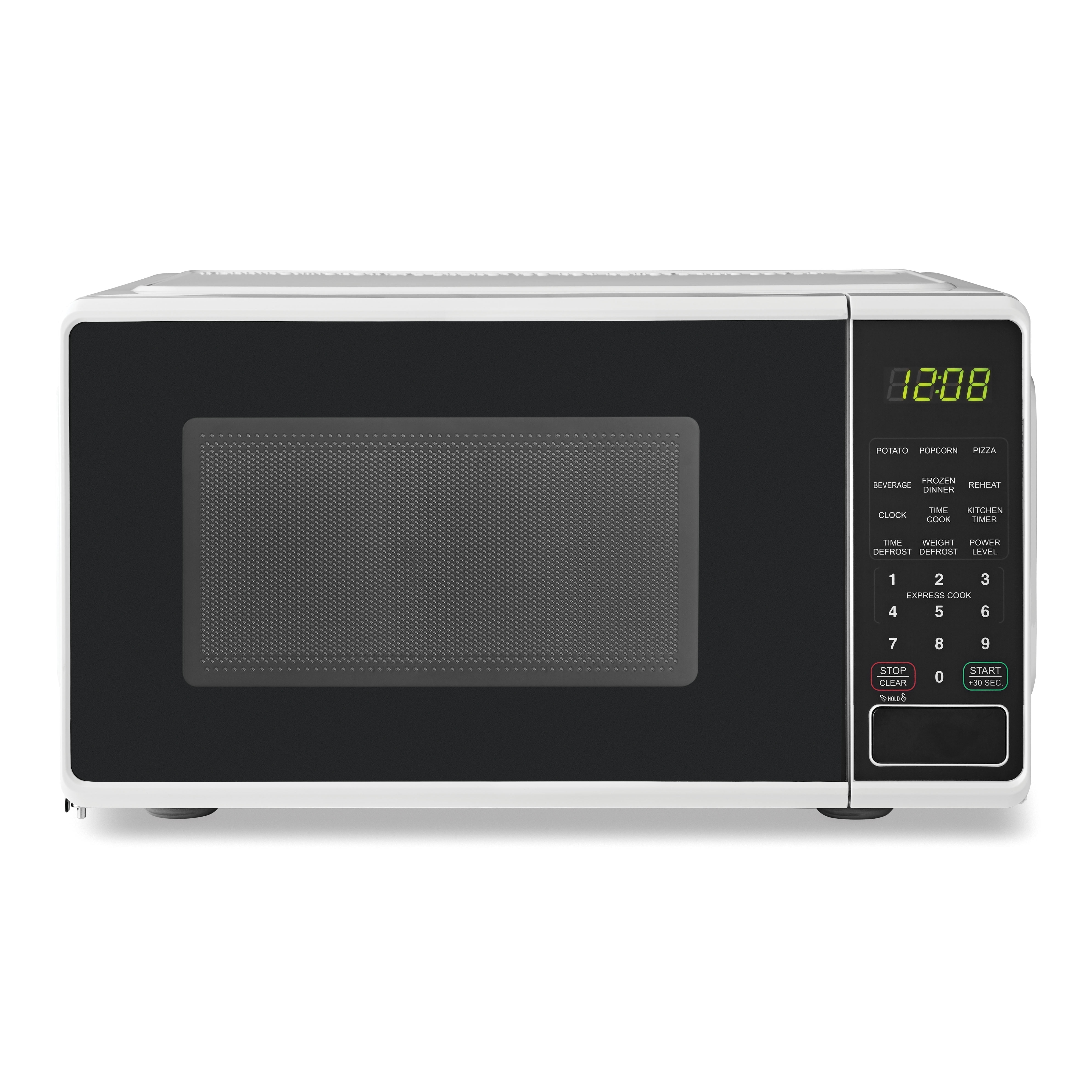 Mainstays 0.7 Cu ft Compact Countertop Microwave and Galanz 1.7 Cu ft ...