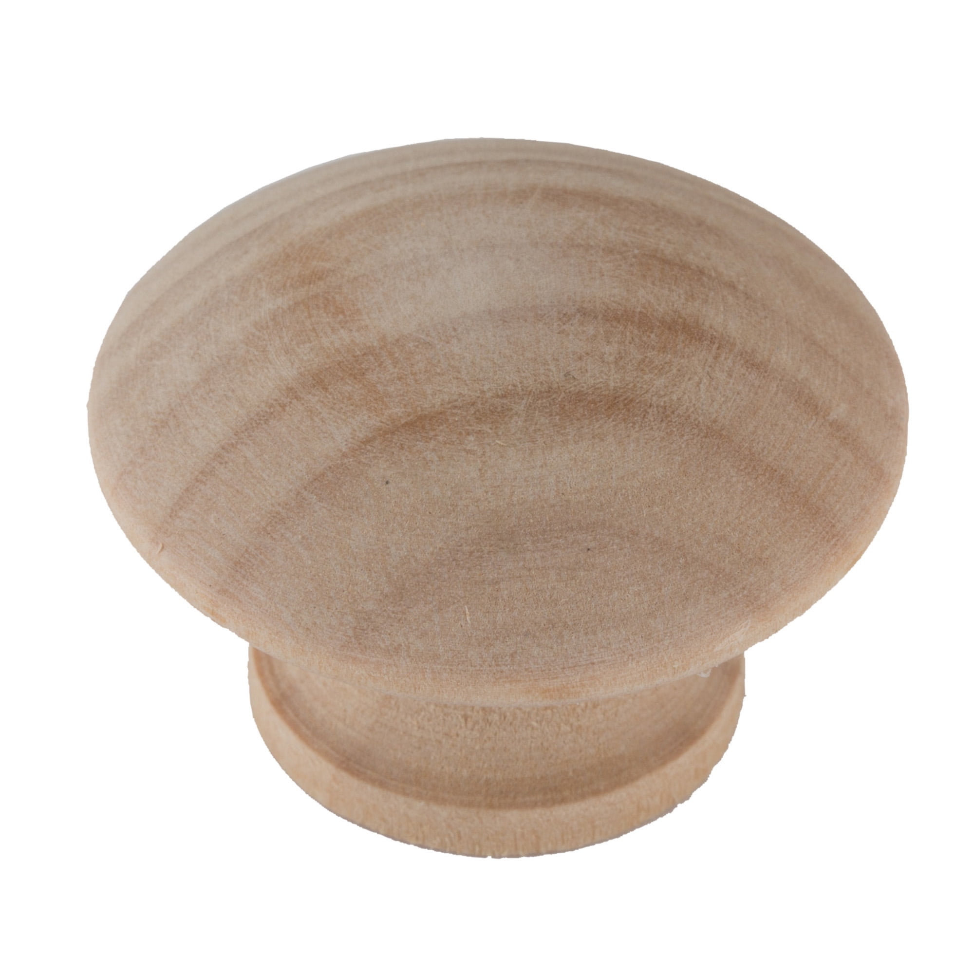 Mainstays Unfinished Wood Round Cabinet Knob 1-1/2 inch 10 Pack ...
