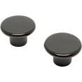 Mainstays Black Plastic Round Cabinet Knob 1-1/4 in. 2-Pack with Screws ...